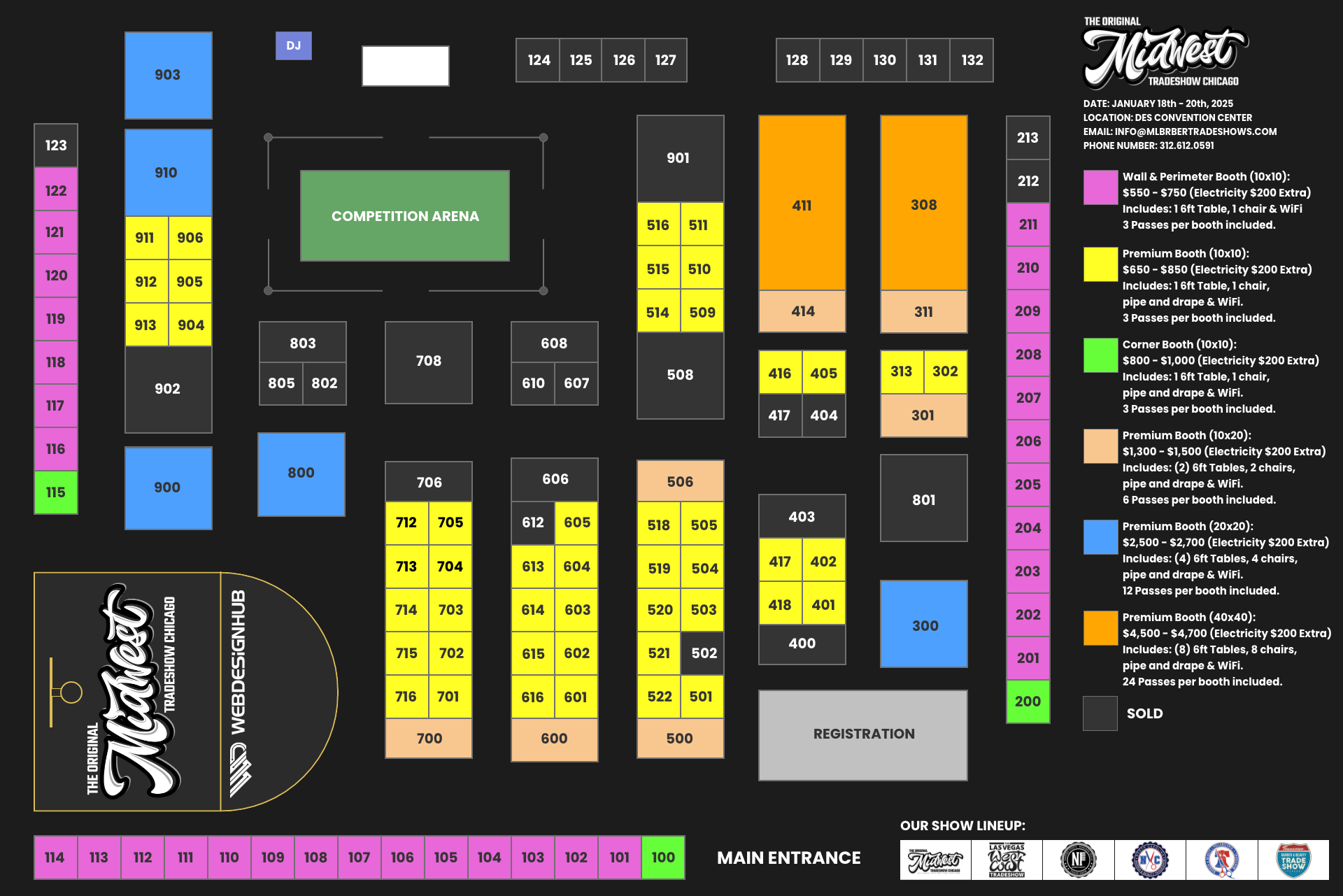 Booth Info – Midwest Tradeshow Chicago